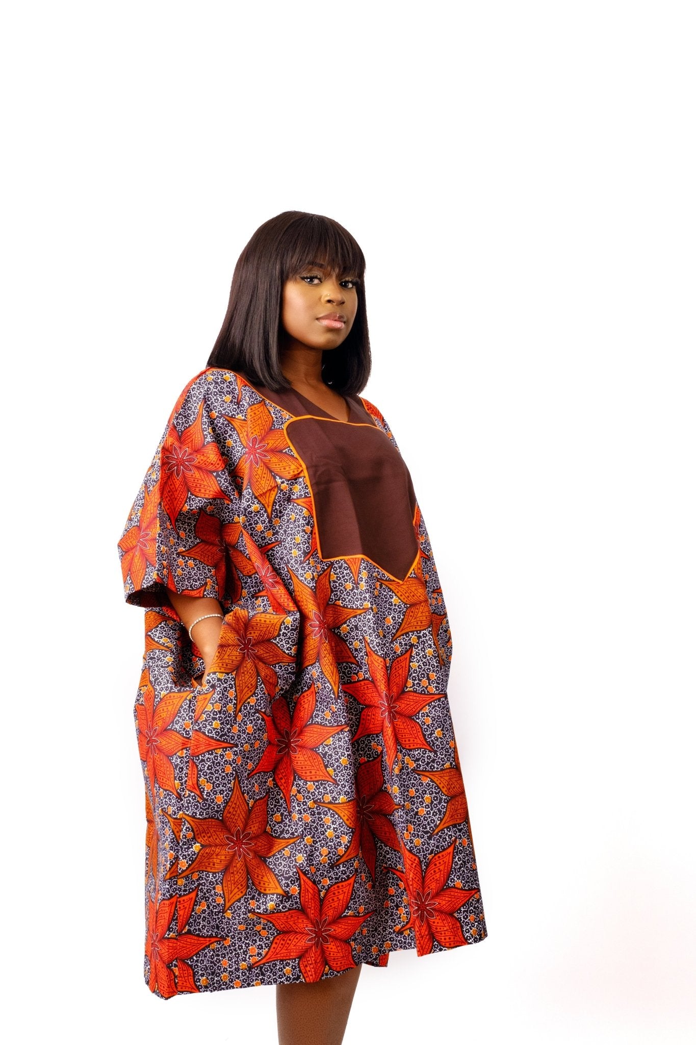 African Print Agbada Dress - Bamaya Dance Style Outfit – Zee Store