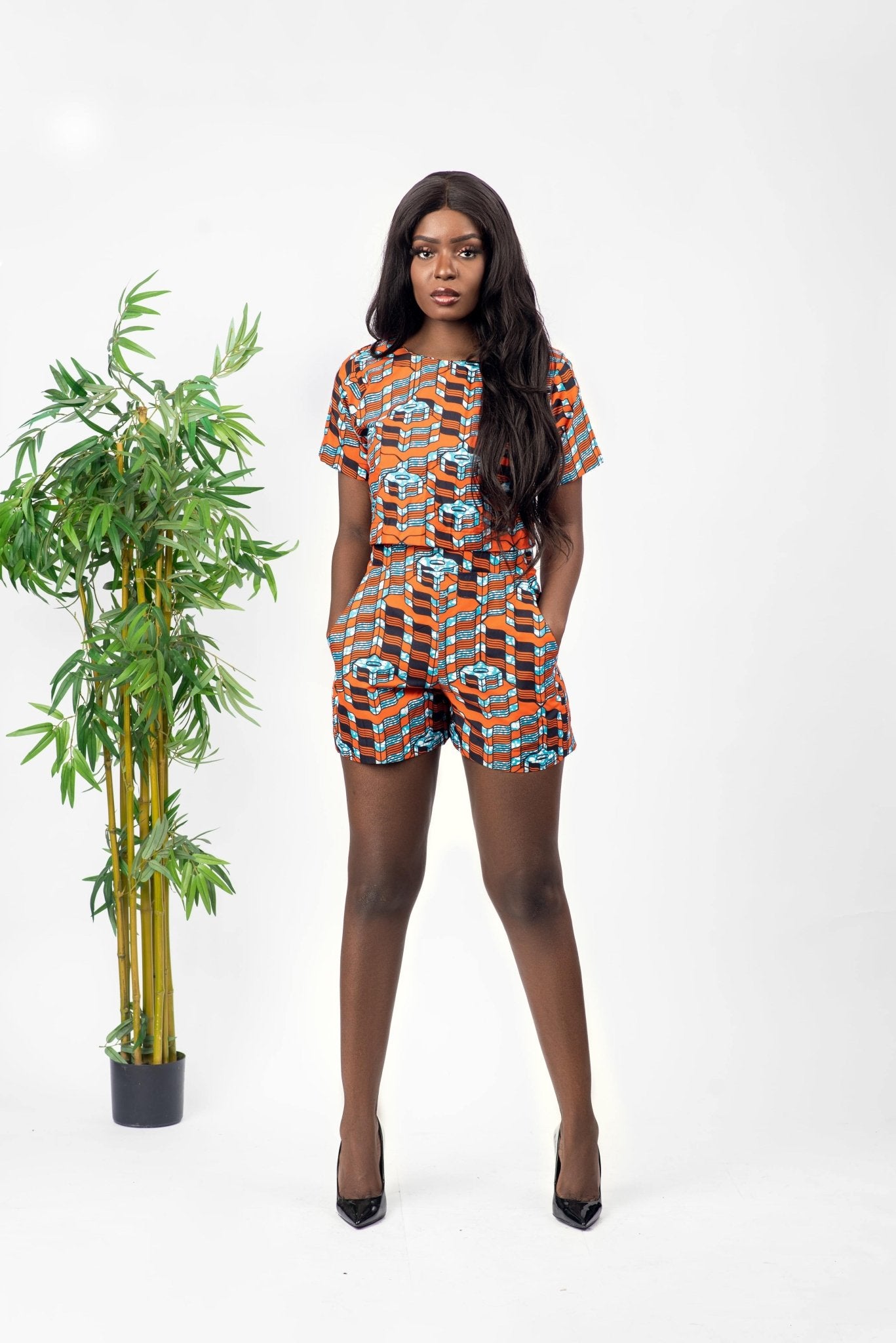 Ogene - African Print Shorts Set – Zee Store